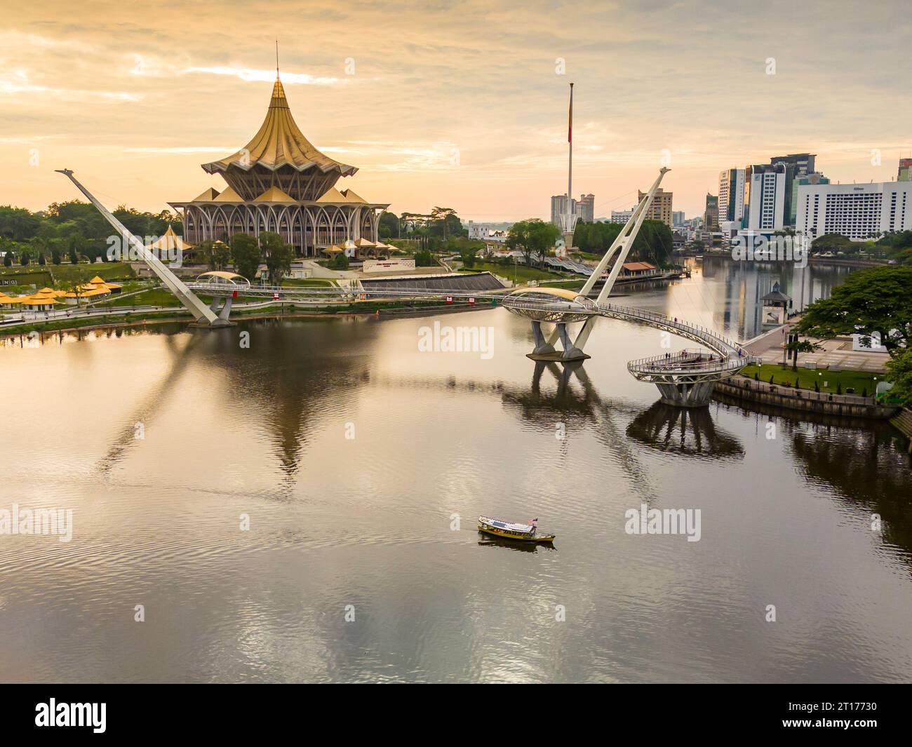 Kuching capital city of Sarawak Stock Photo - Alamy