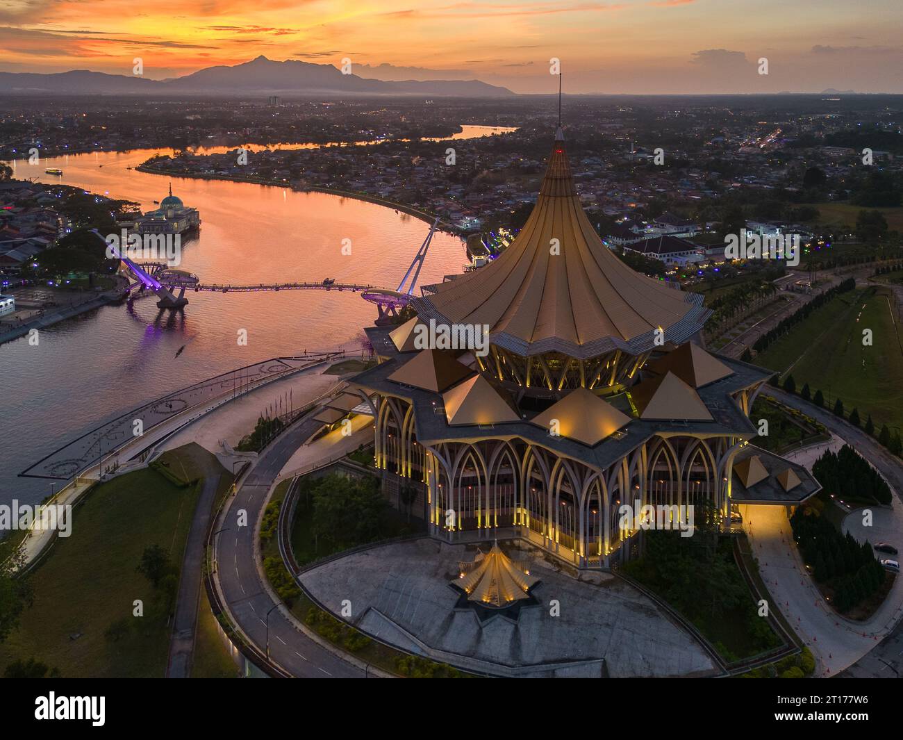 Kuching capital city of Sarawak Stock Photo - Alamy