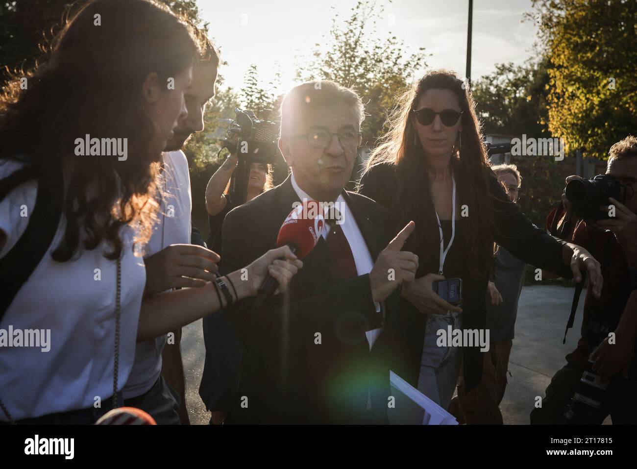 Bordeaux, France. 11th Oct, 2023. Jean-Luc Melenchon, the founder of ...