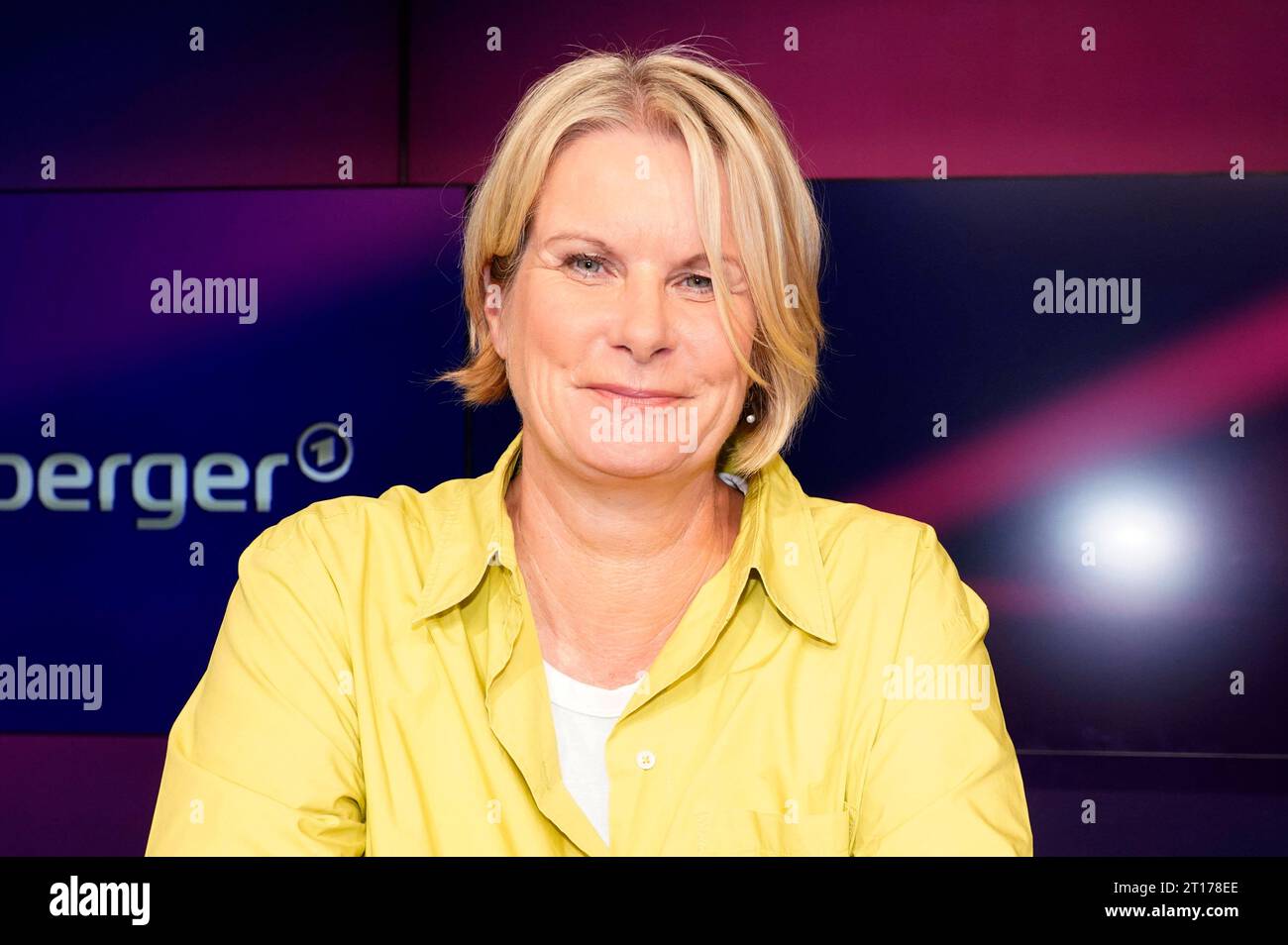 Susanne Gaschke in der ARD-Talkshow maischberger im Studio Berlin ...