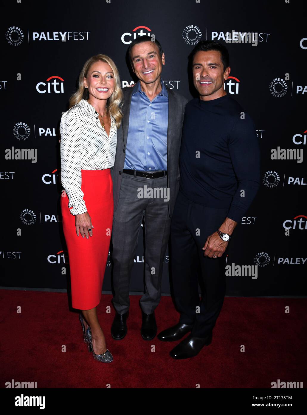 October 11, 2023, New York, New York, USA: Kelly Ripa, Michael Gelman ...