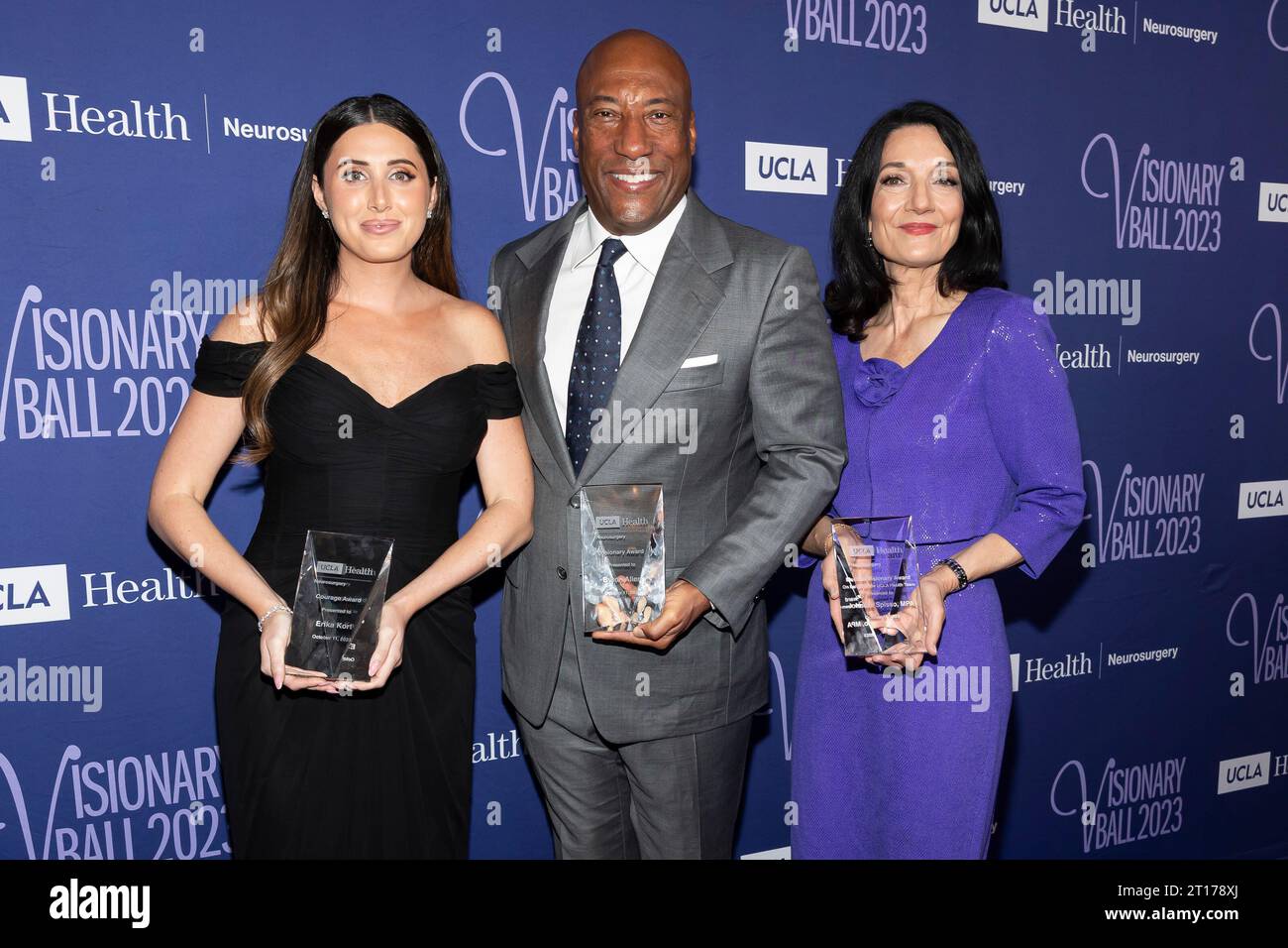 Beverly Hills, USA. 11th Oct, 2023. Erika Kort, Byron Allen and Johnese ...