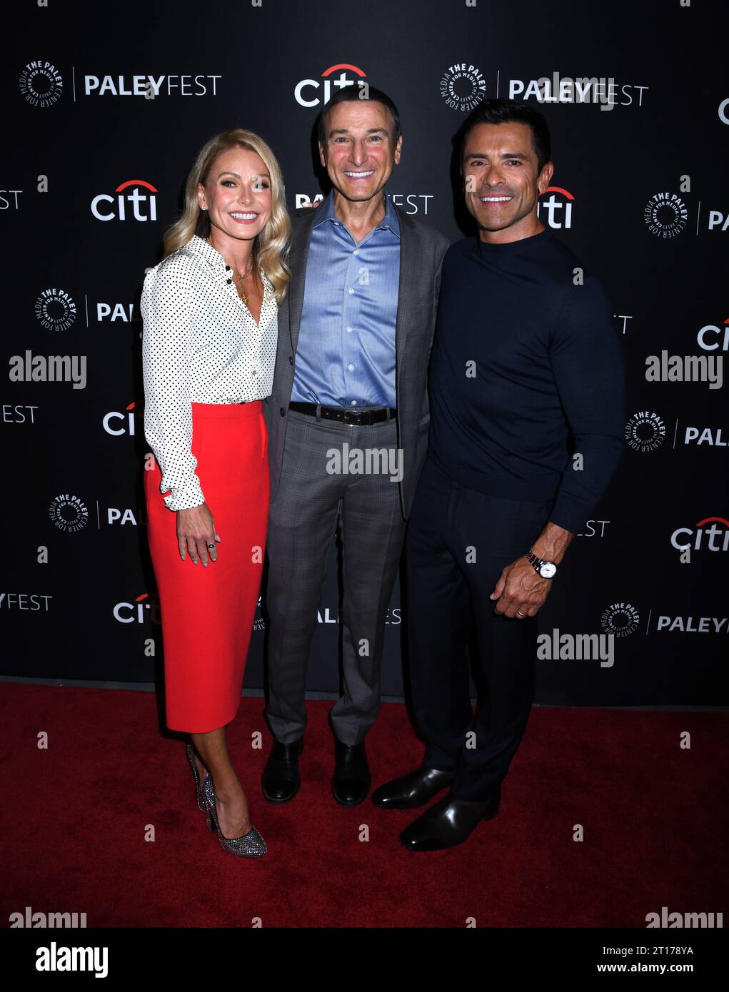 October 11, 2023, New York, New York, USA: Kelly Ripa, Michael Gelman ...