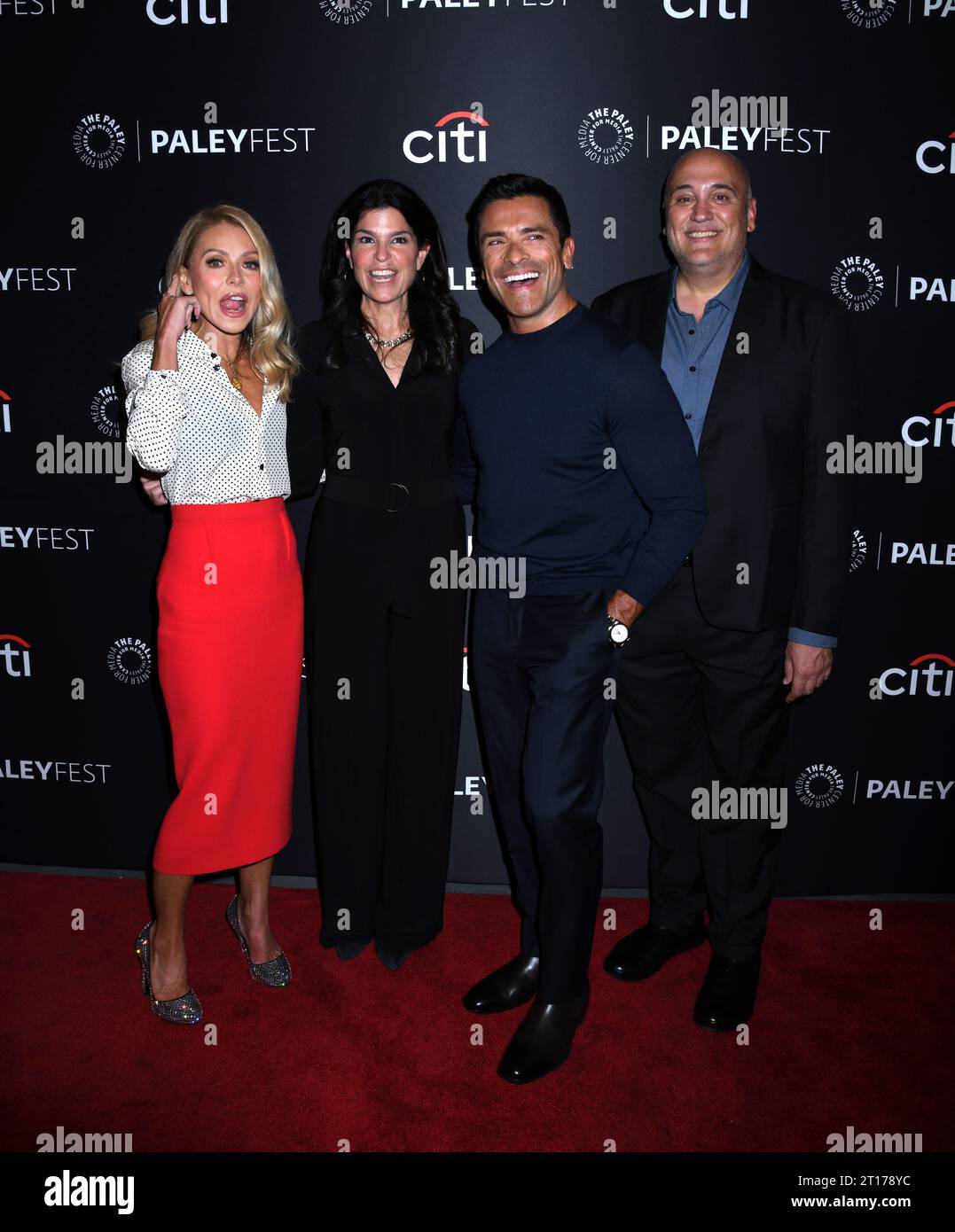 October 11, 2023, New York, New York, USA: Kelly Ripa, Maureen J. Reidy ...