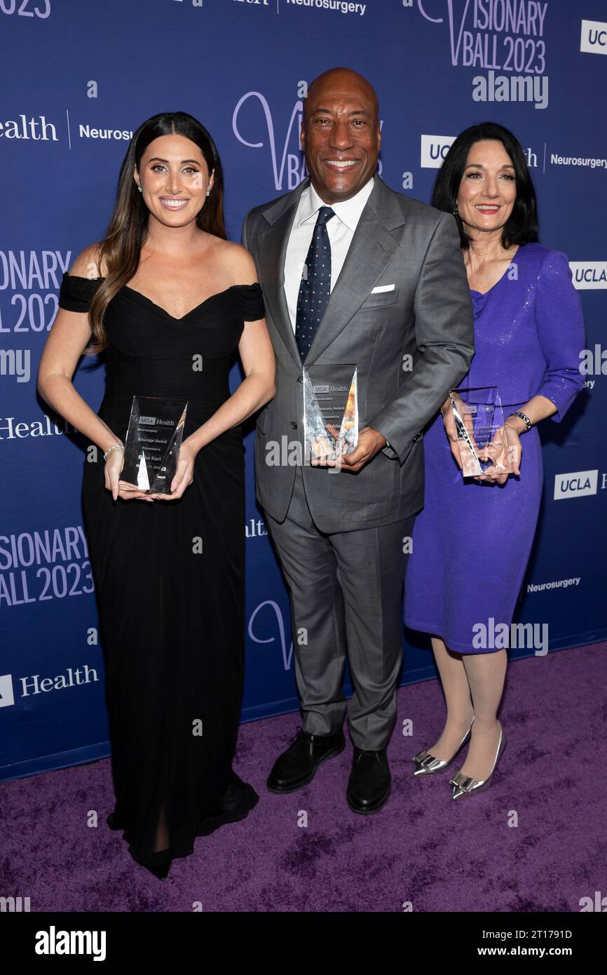 Beverly Hills, USA. 11th Oct, 2023. Erika Kort, Byron Allen and Johnese ...