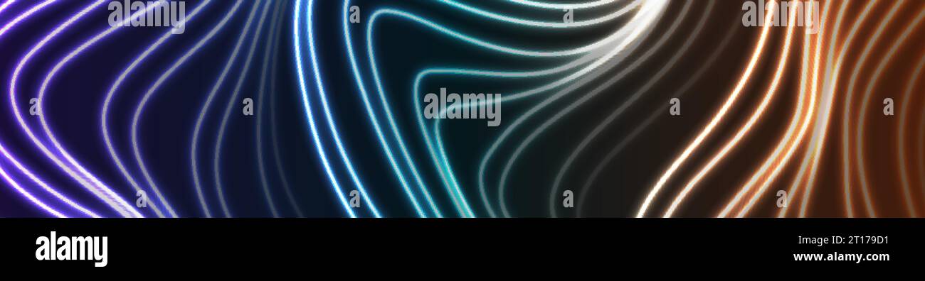 Colorful glowing neon curved waves abstract background. Vector wavy ...