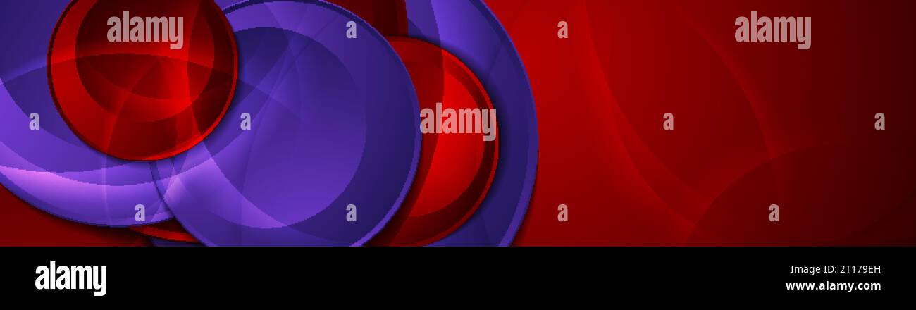 High contrast red violet abstract tech corporate banner design with ...