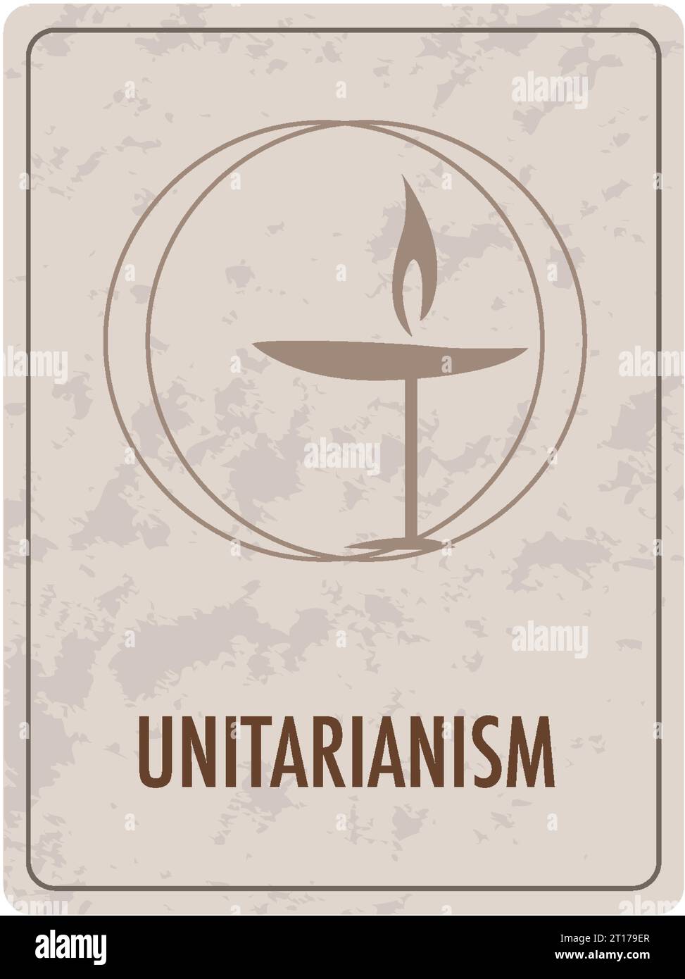 Illustration of Unitarianism symbol representing a nontrinitarian ...