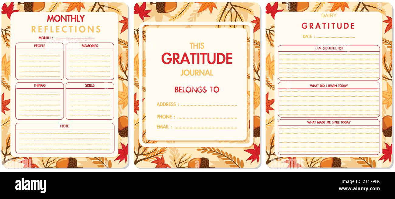 A vector cartoon illustration of a mental health check note template ...