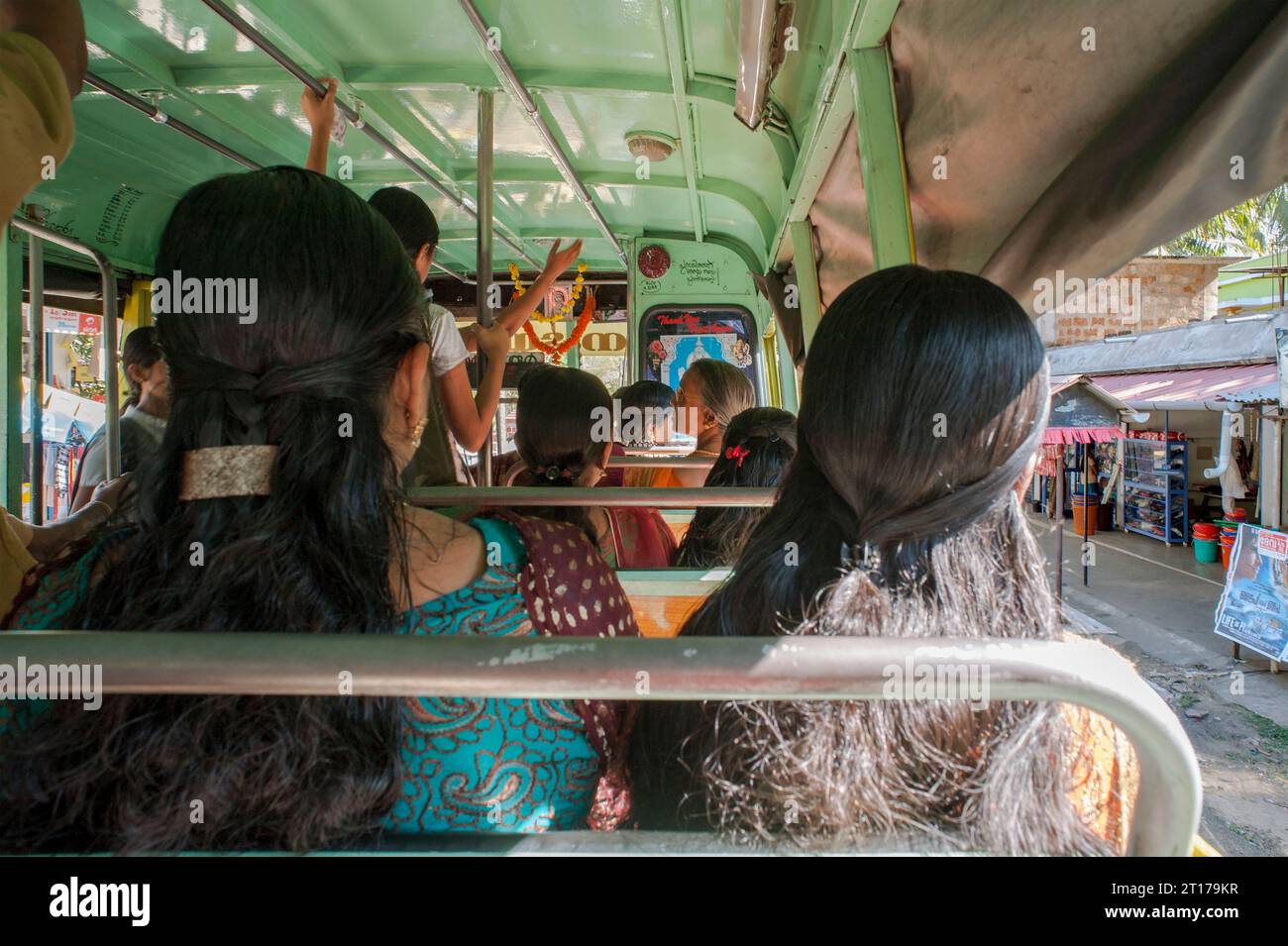 01 26 2013 Traveling ladies seat in local BUS Thrissur to Palayoor ...