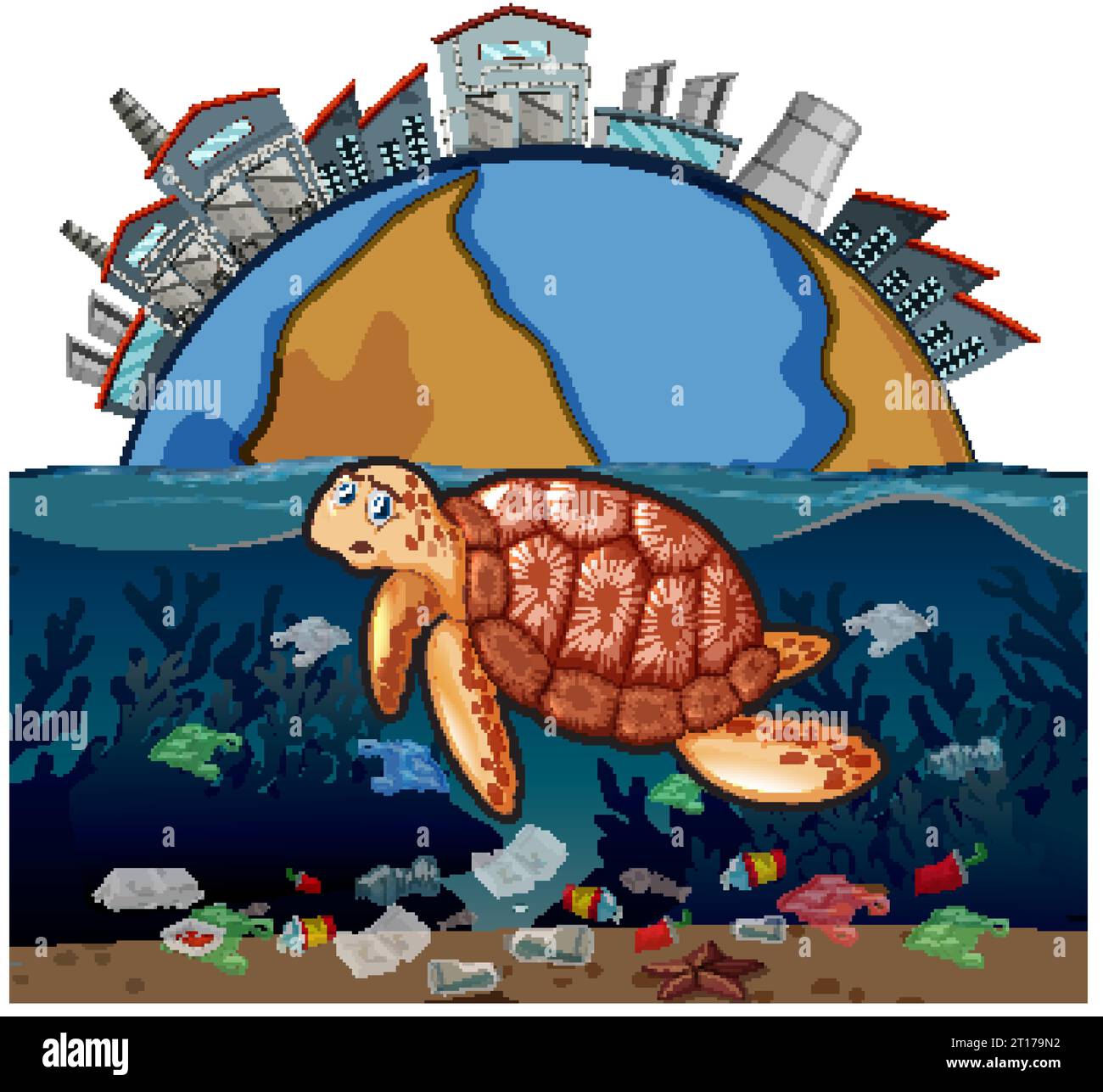 Cartoon illustration of a sad hi-res stock photography and images - Alamy