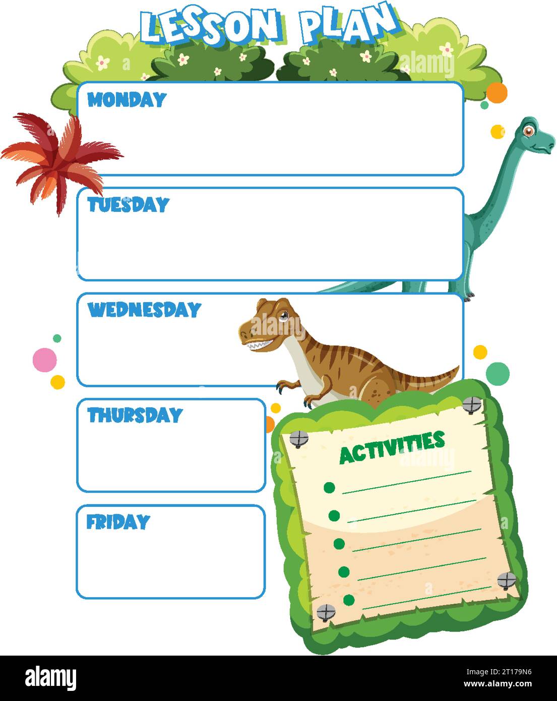 Fun and educational lesson plan with adorable dinosaur decorations ...
