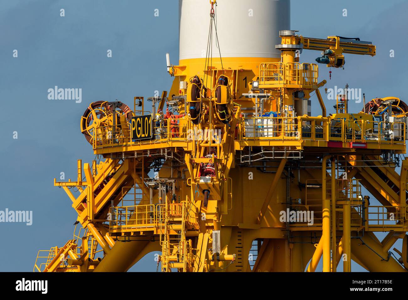 Port De Bouc, France. 11th Oct, 2023. Workers are seen on board of the ...