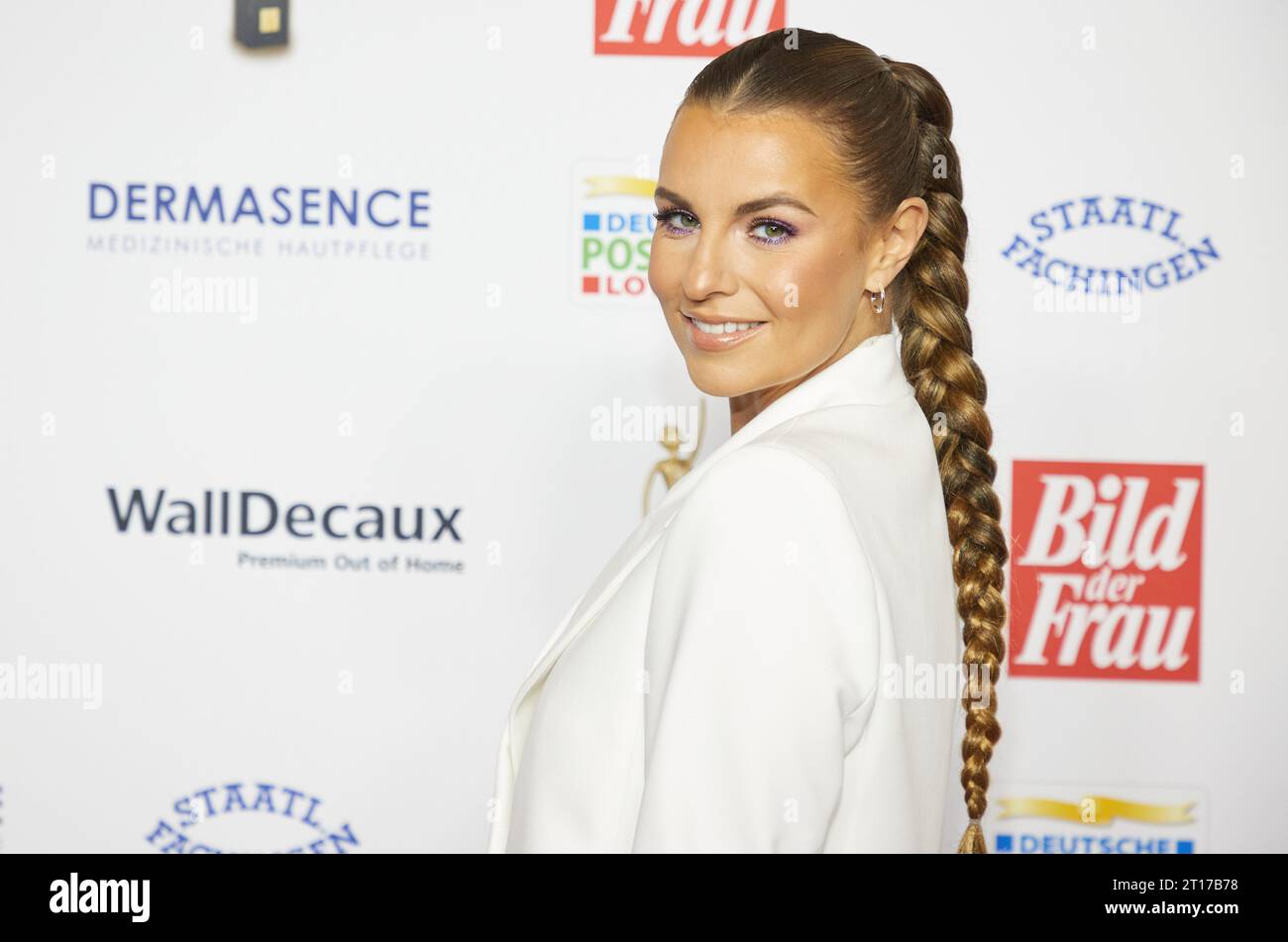 Hamburg, Germany. 11th Oct, 2023. Laura Wontorra, presenter, come to ...