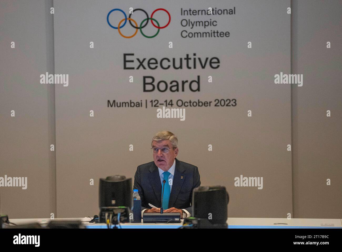International Olympic Committee (IOC) president Thomas Bach speaks on ...