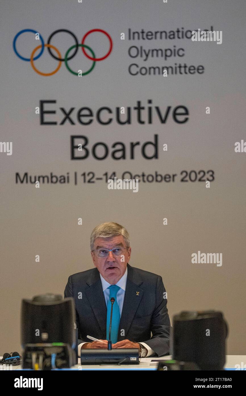 International Olympic Committee (IOC) president Thomas Bach speaks on ...