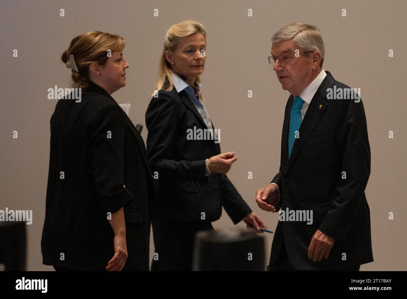 International Olympic Committee (IOC) president Thomas Bach arrives to ...