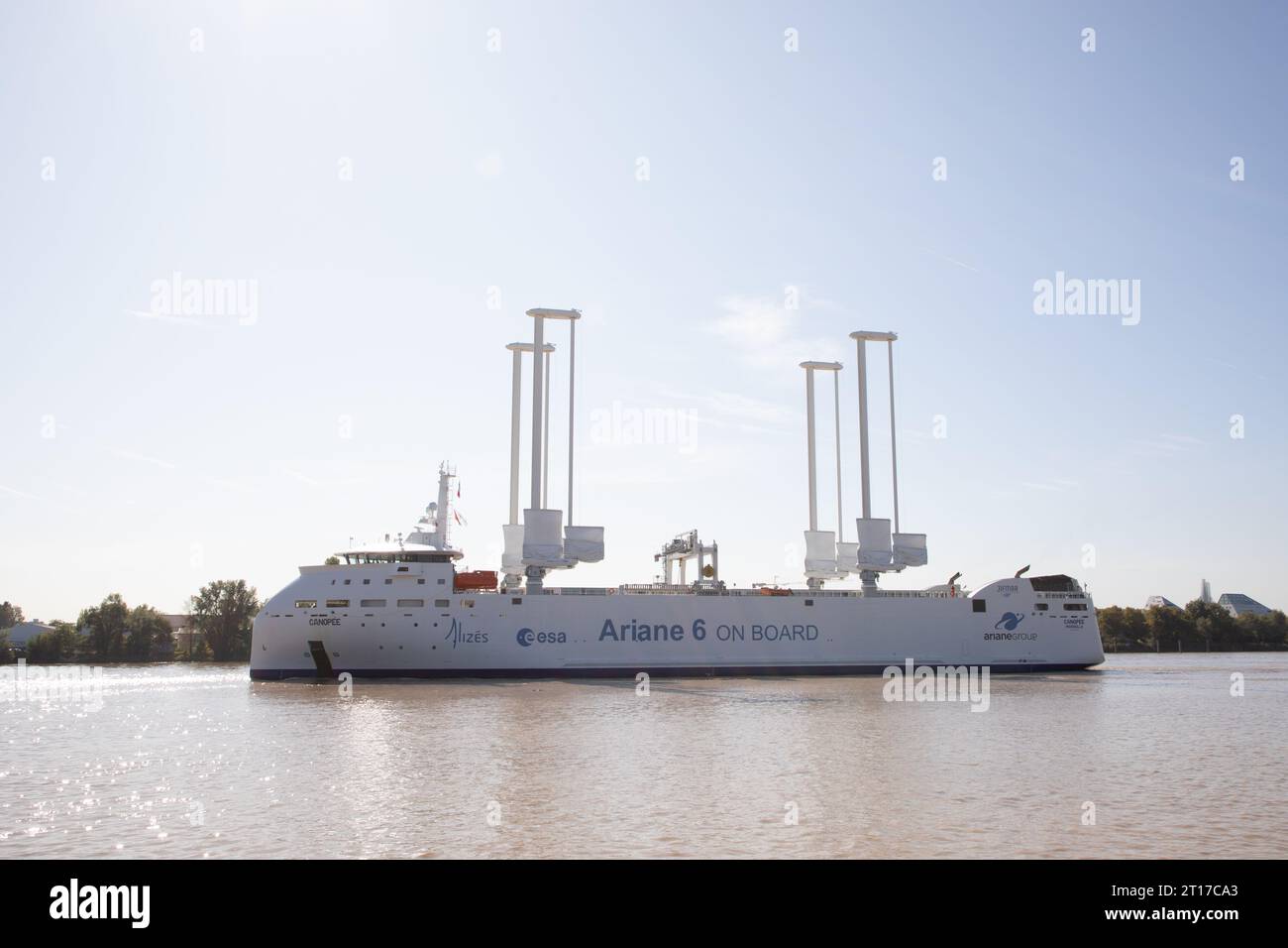 Bordeaux , France - 10 06 2023 : Canopee Canopy boat freighter ship ...