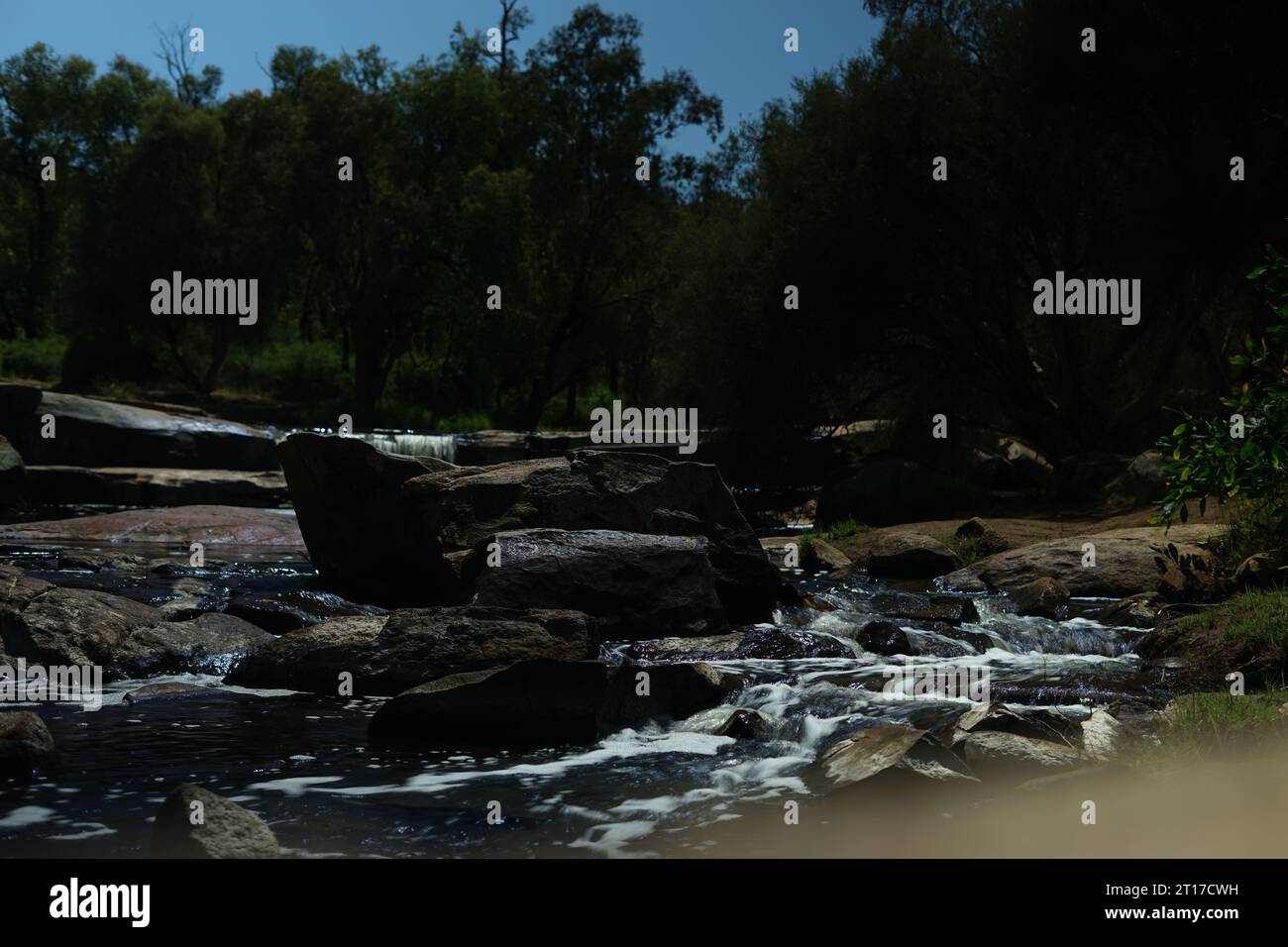 A view of the Noble Falls in the Gidgegannup region near Perth, Western ...