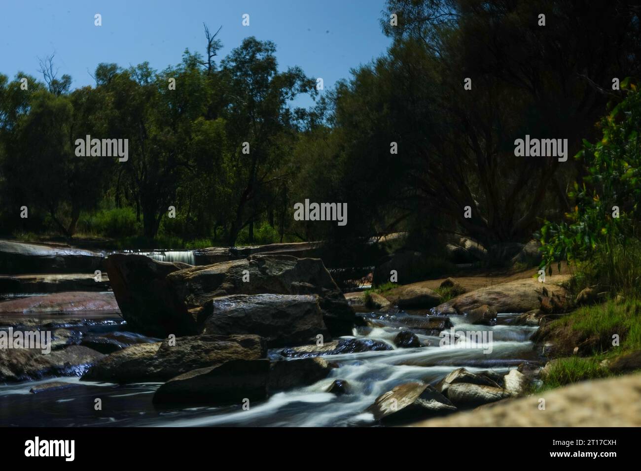 A view of the Noble Falls in the Gidgegannup region near Perth, Western ...