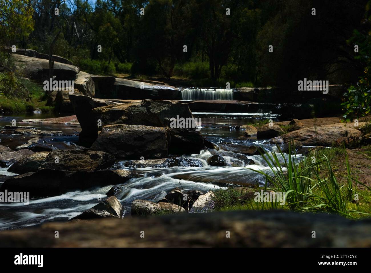 A view of the Noble Falls in the Gidgegannup region near Perth, Western ...