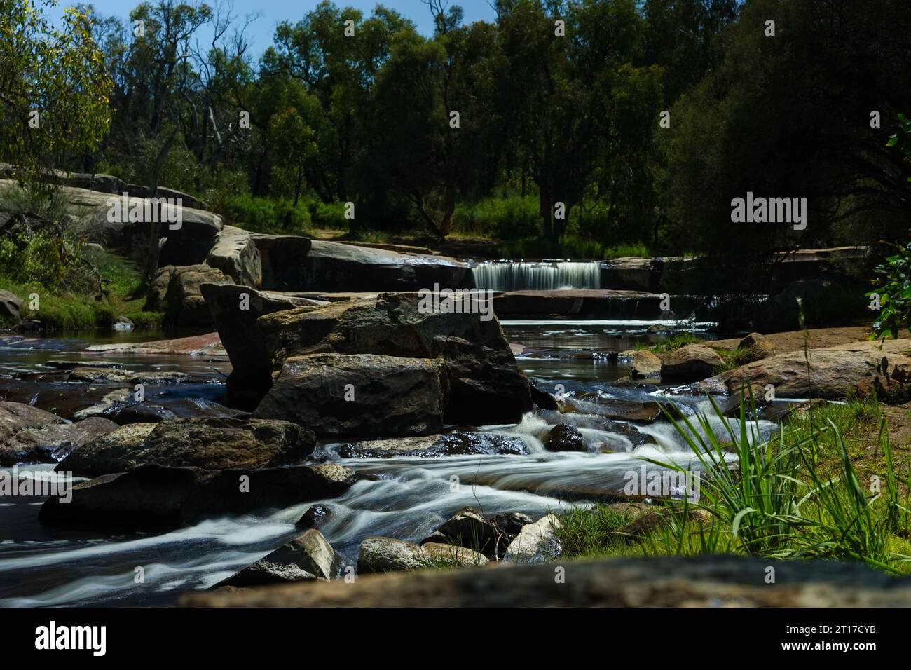 A view of the Noble Falls in the Gidgegannup region near Perth, Western ...