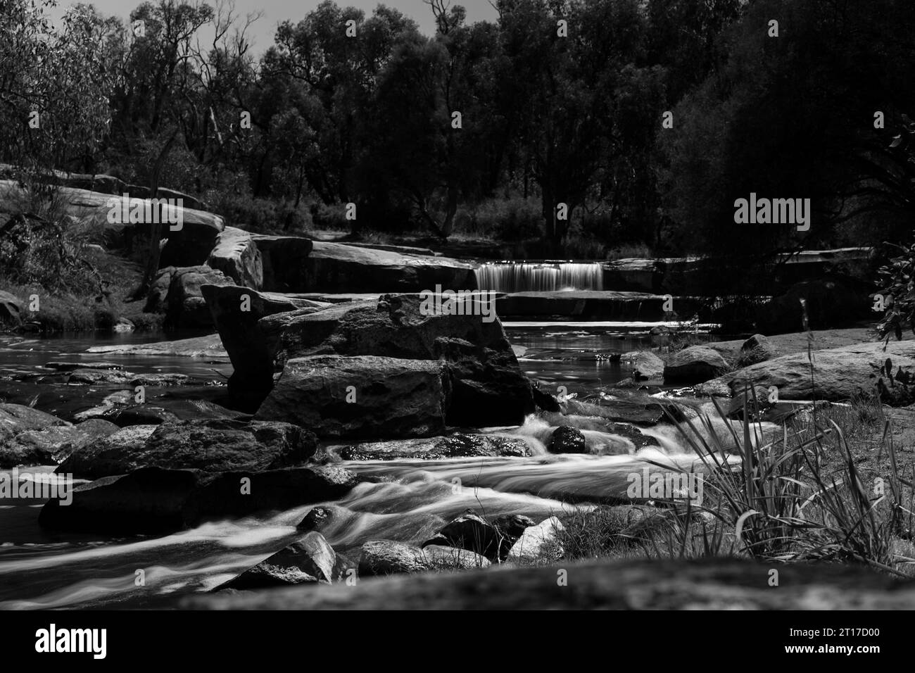 A view of the Noble Falls in the Gidgegannup region near Perth, Western ...