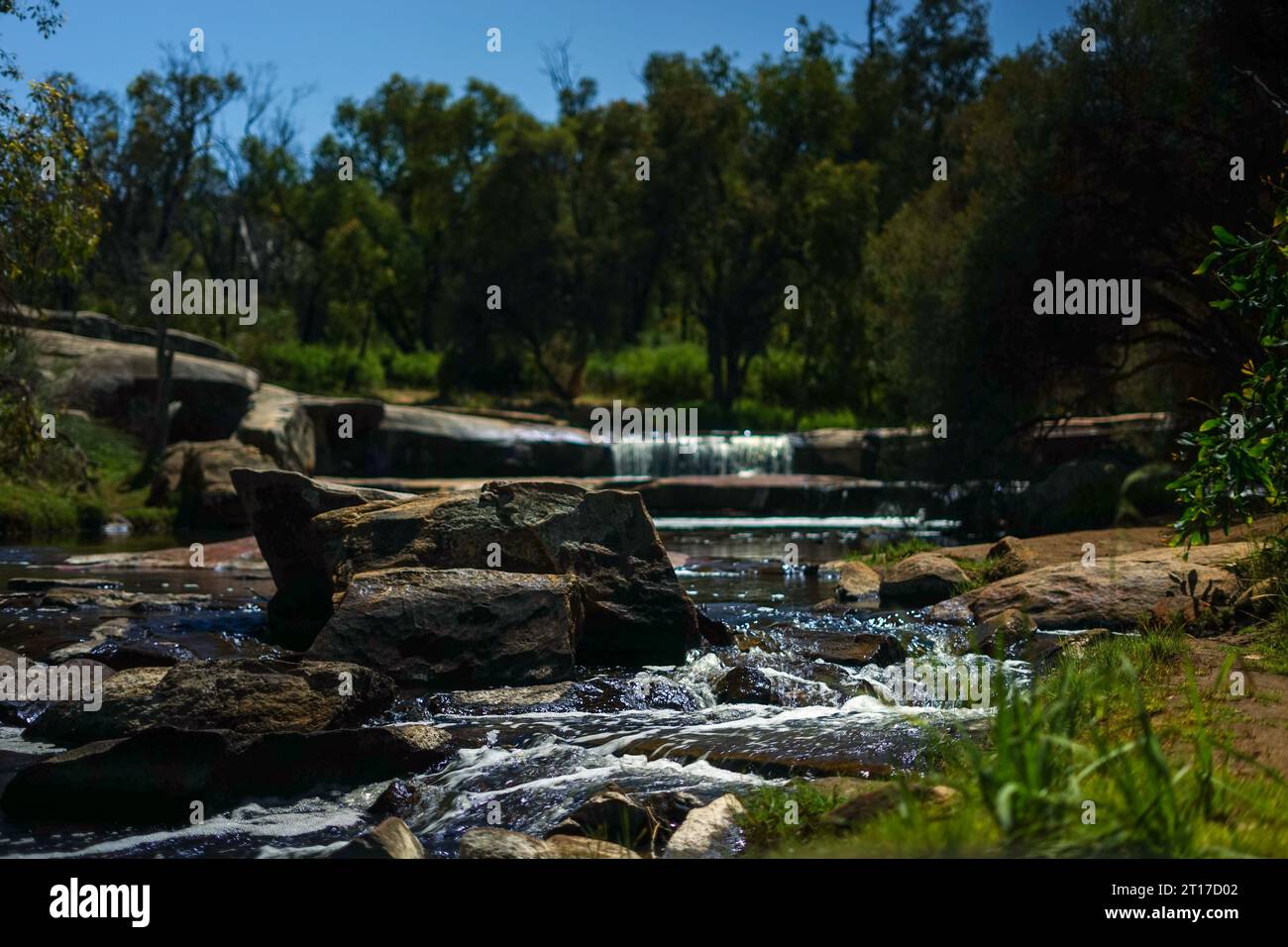 A view of the Noble Falls in the Gidgegannup region near Perth, Western ...