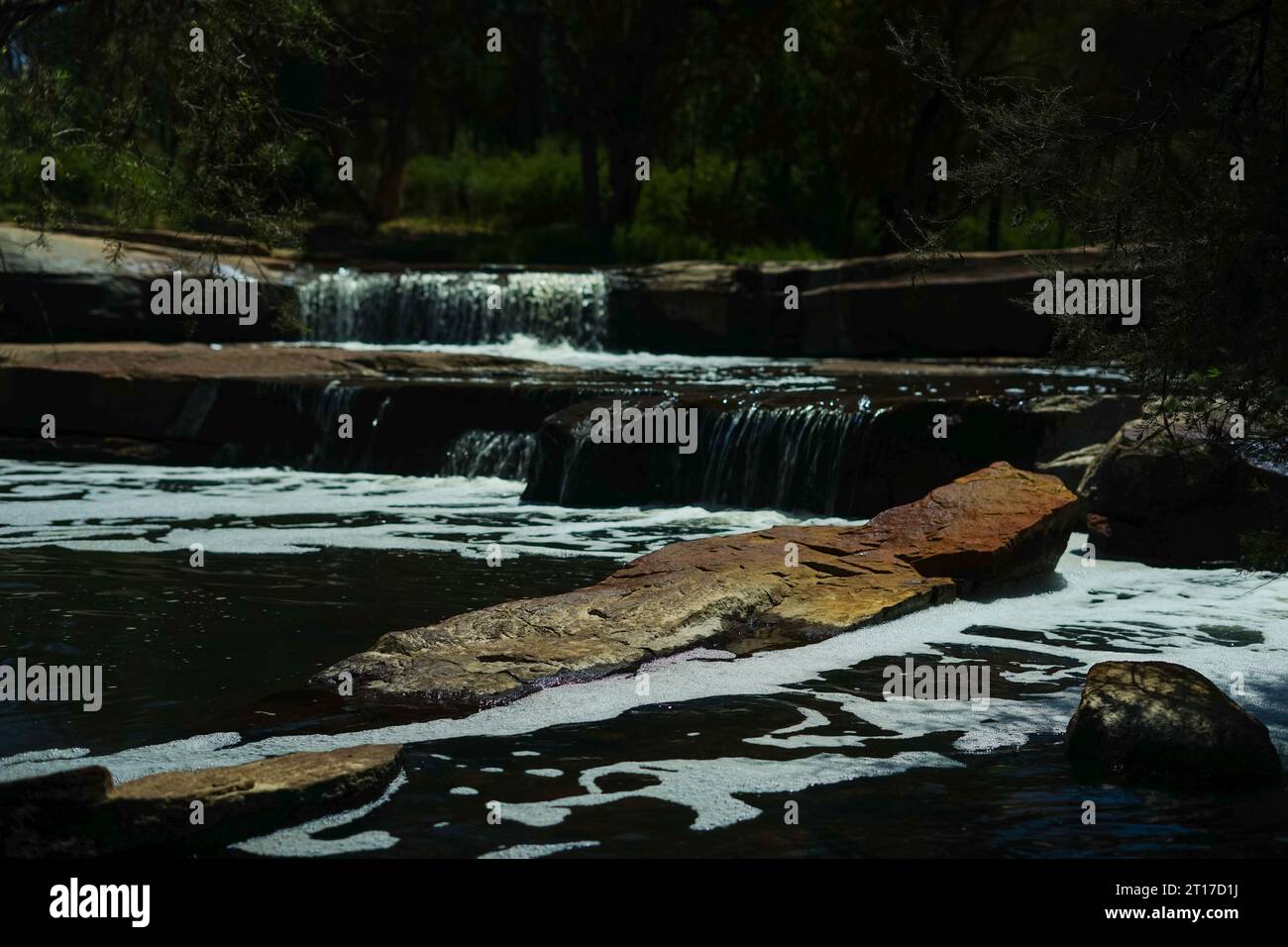 A view of the Noble Falls in the Gidgegannup region near Perth, Western ...