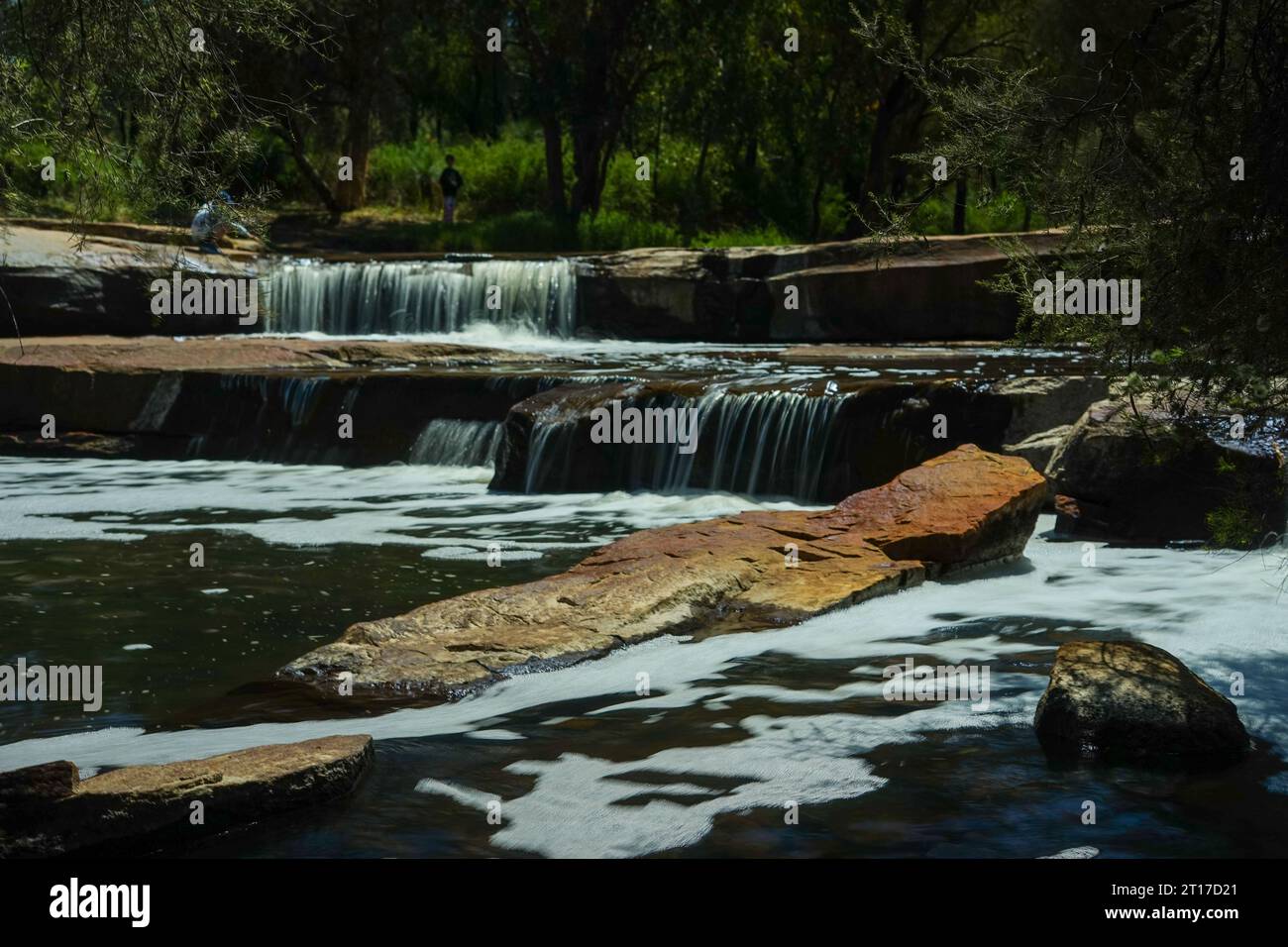 A view of the Noble Falls in the Gidgegannup region near Perth, Western ...