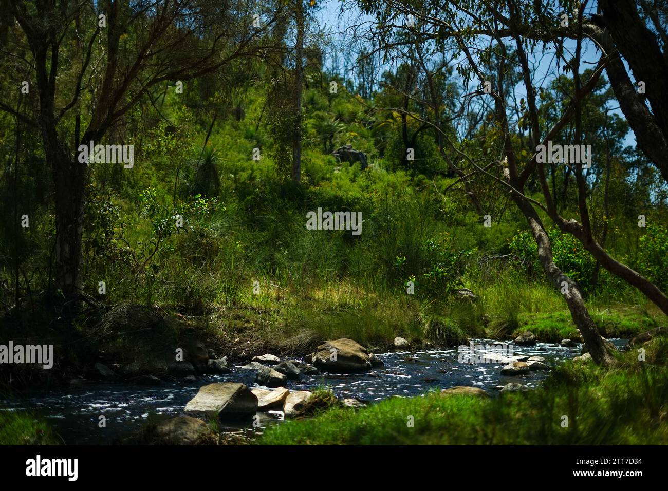 A view of the Noble Falls in the Gidgegannup region near Perth, Western ...