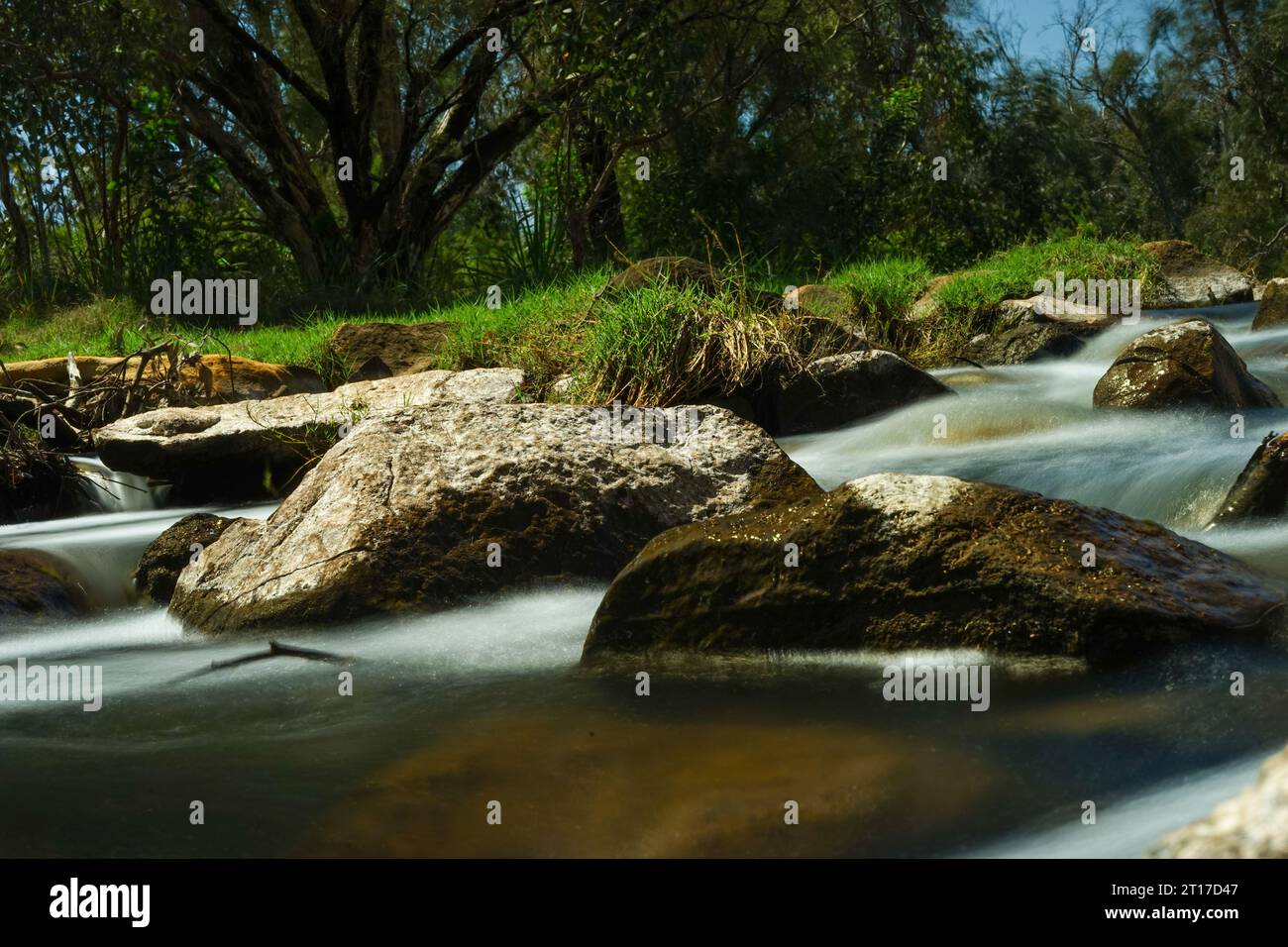 A view of the Noble Falls in the Gidgegannup region near Perth, Western ...
