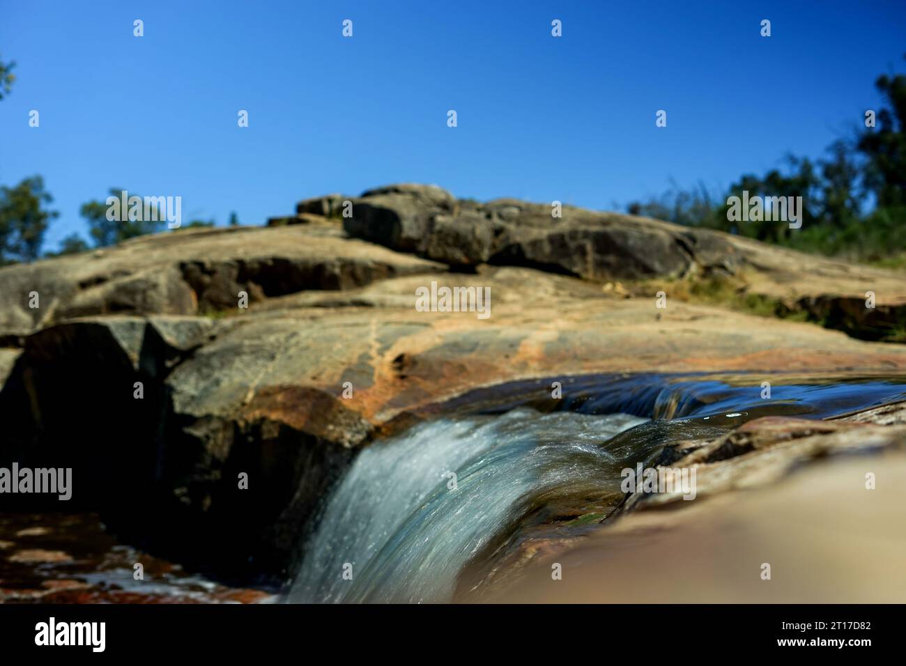 A view of the Noble Falls in the Gidgegannup region near Perth, Western ...