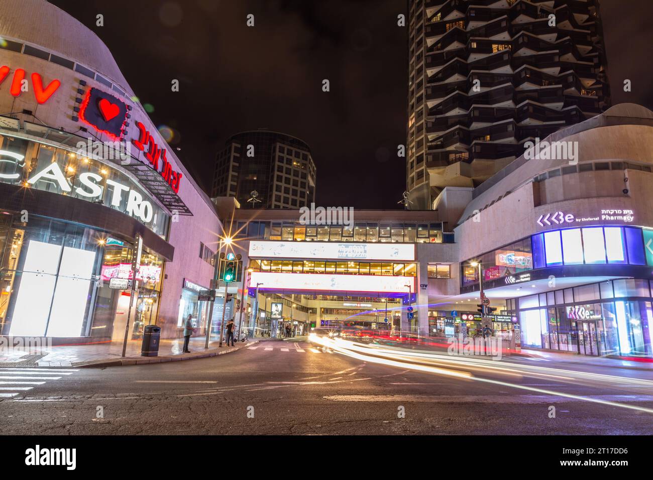 Tel Aviv, Israel - October 3, 2023 - Exterior view of the Dizengoff ...