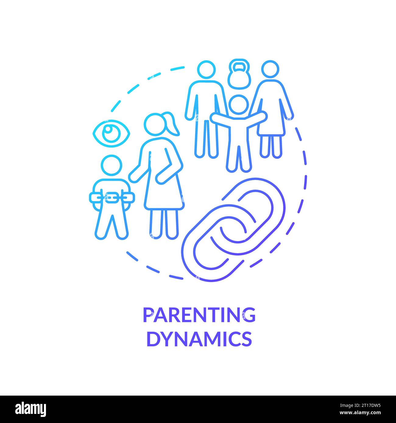 2D gradient icon parenting dynamics concept Stock Vector Image & Art ...