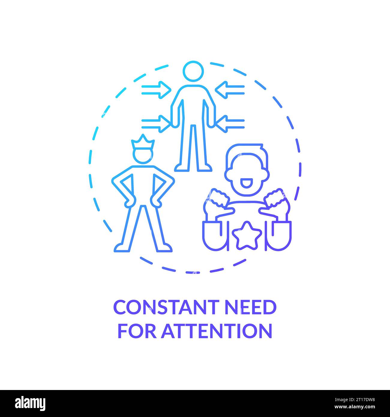 Constant need for attention Stock Vector Images - Alamy
