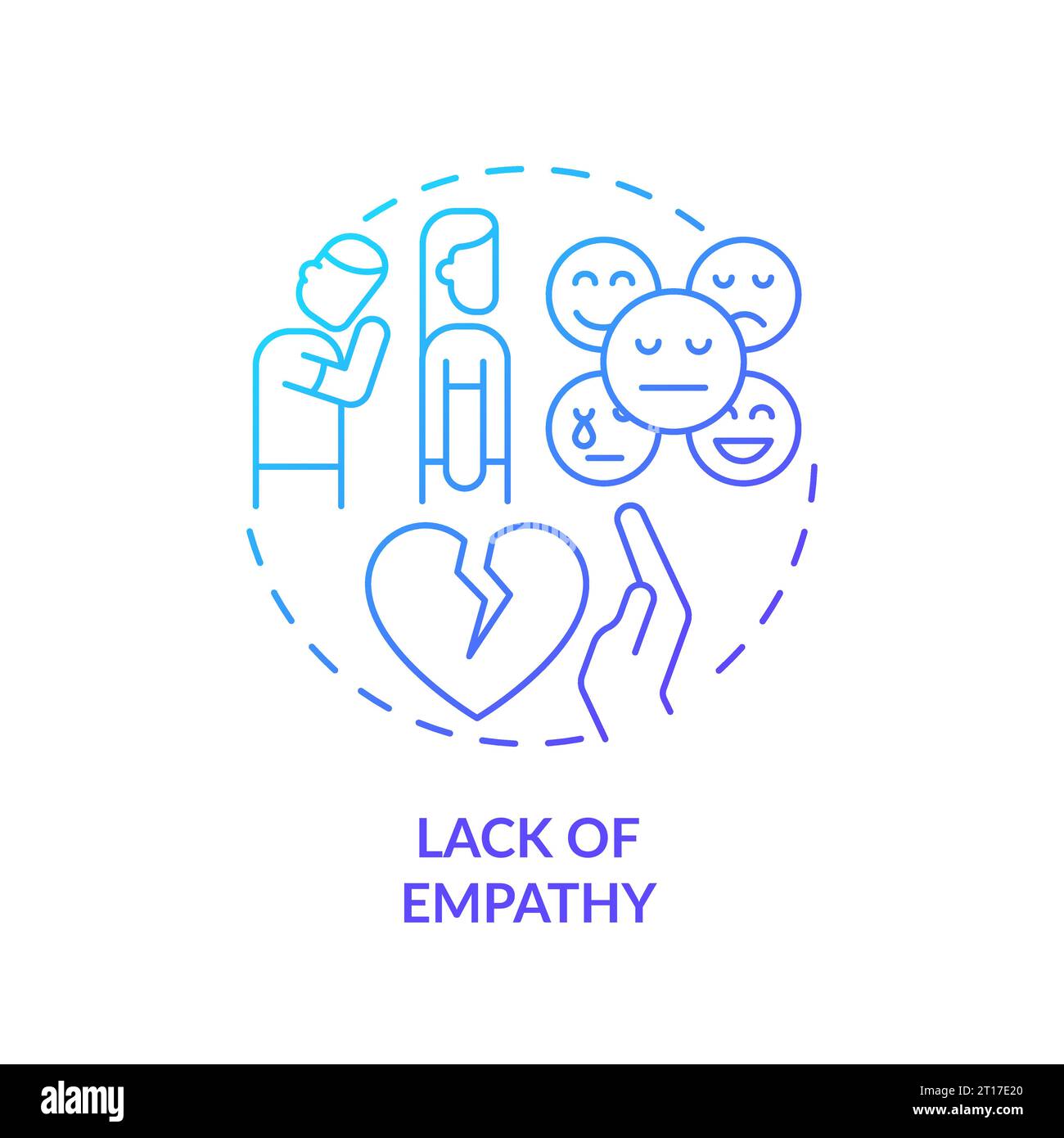 2D gradient icon lack of empathy concept Stock Vector Image & Art - Alamy 2D gradient icon lack of empathy concept Stock Vector Image & Art - Alamy