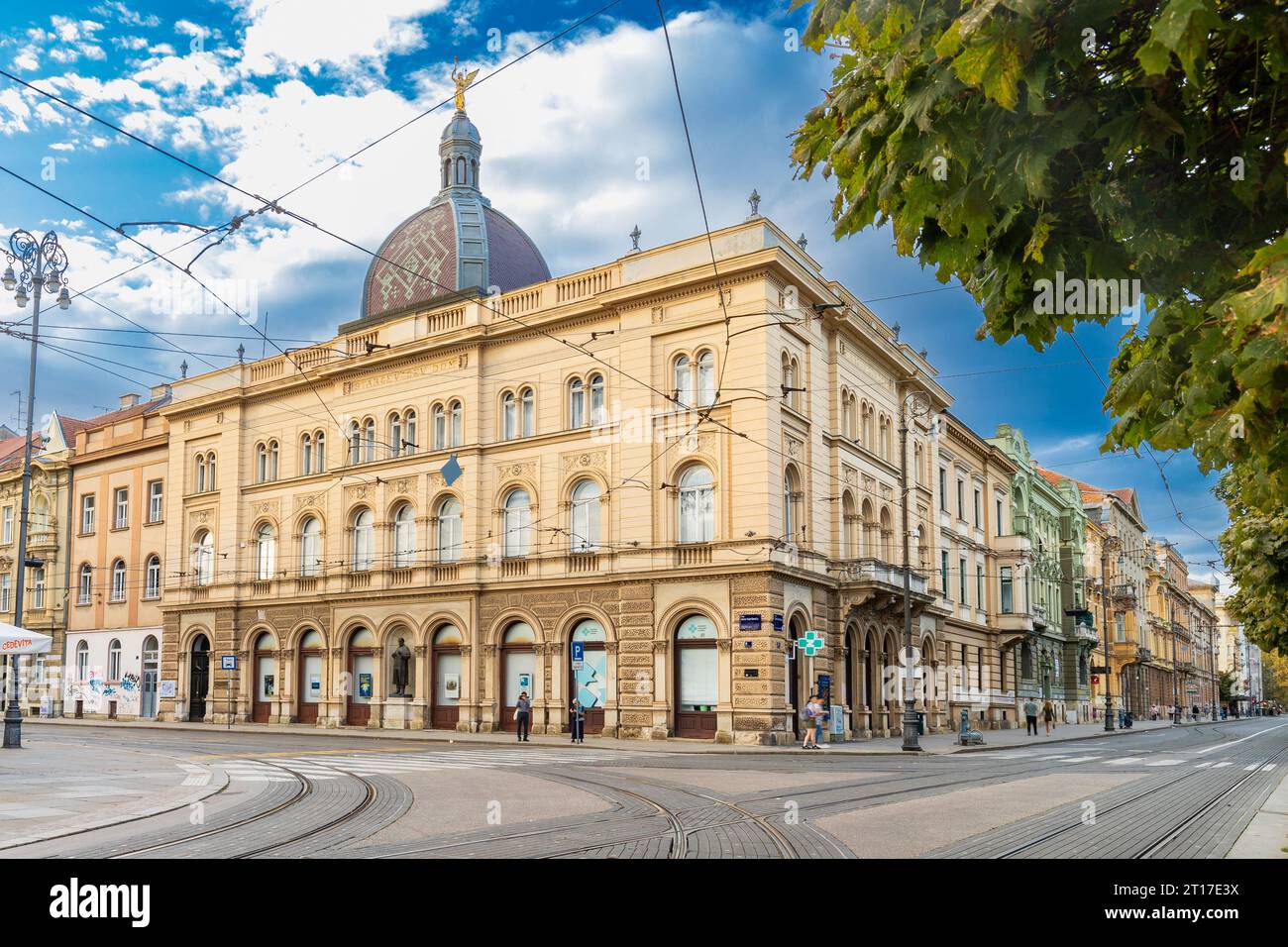 Zagreb, Croatia 10-09-2023 The oldest library in Zagreb is the City ...