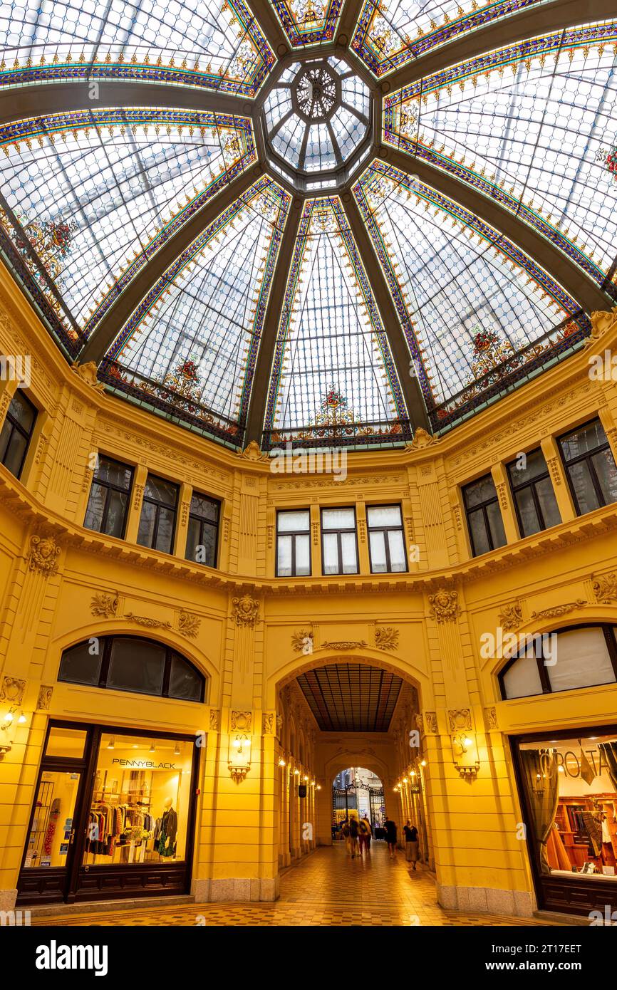 Oktogon is an urban passageway in central Zagreb, connecting Petar ...