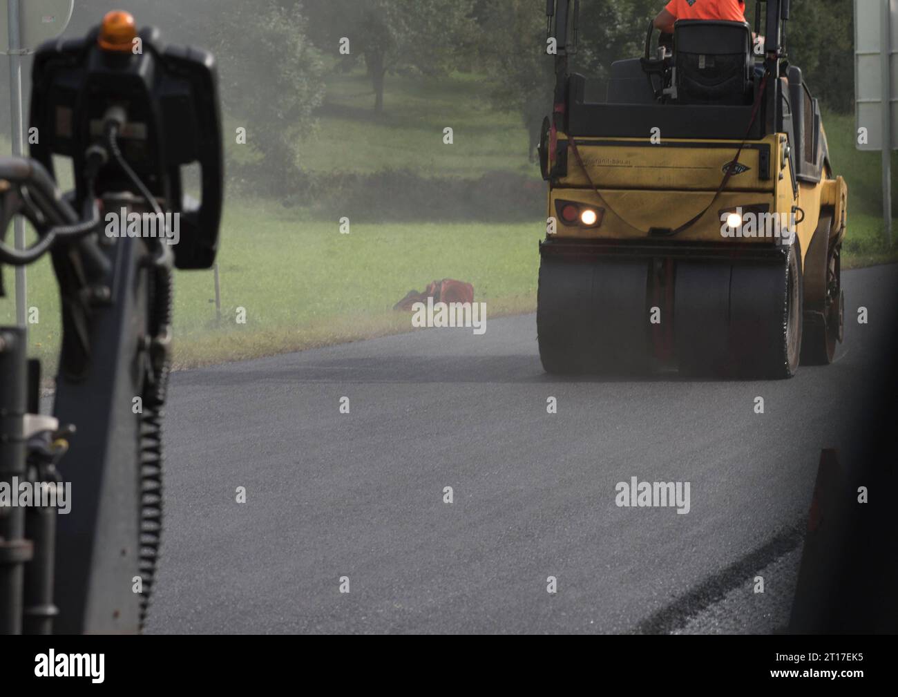 Asphalt And Pavement In Road Construction, Traffic Infrastructure And ...