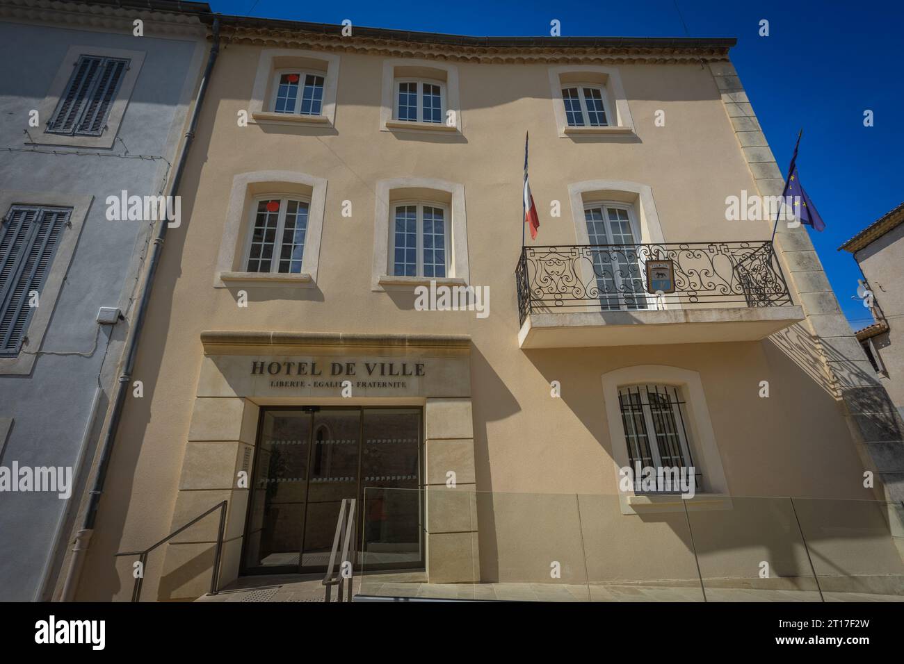 town hall of the town of Gréoux-les-Bains Stock Photo - Alamy