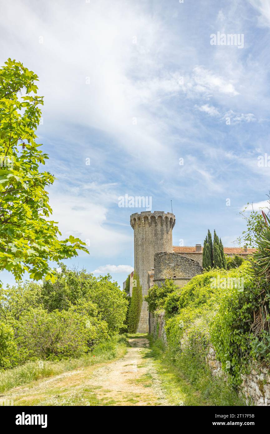 castle in Vaucluse Stock Photo - Alamy