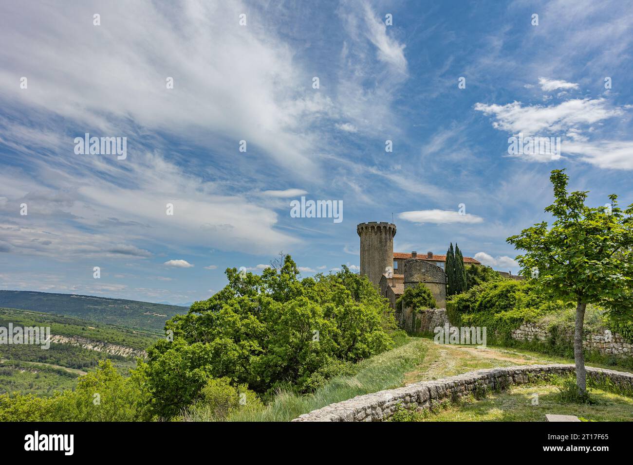 castle in Vaucluse Stock Photo - Alamy
