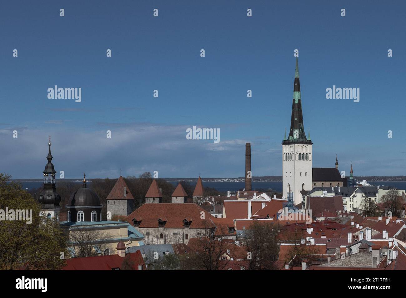 A scenic view of the cityscape of Tallin, Estonia Stock Photo - Alamy