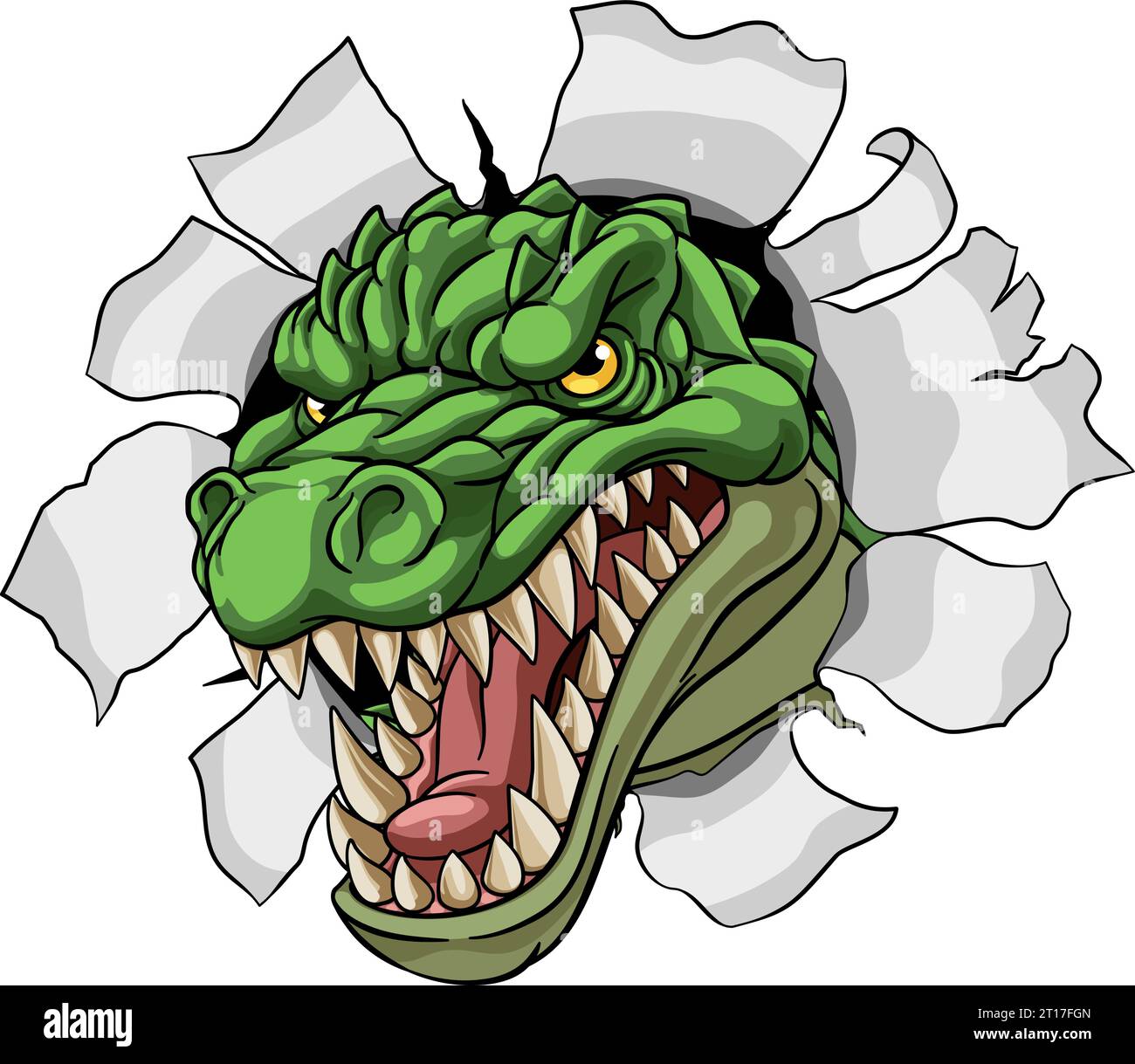 Dinosaur Crocodile Alligator Lizard Sports Mascot Stock Vector Image ...
