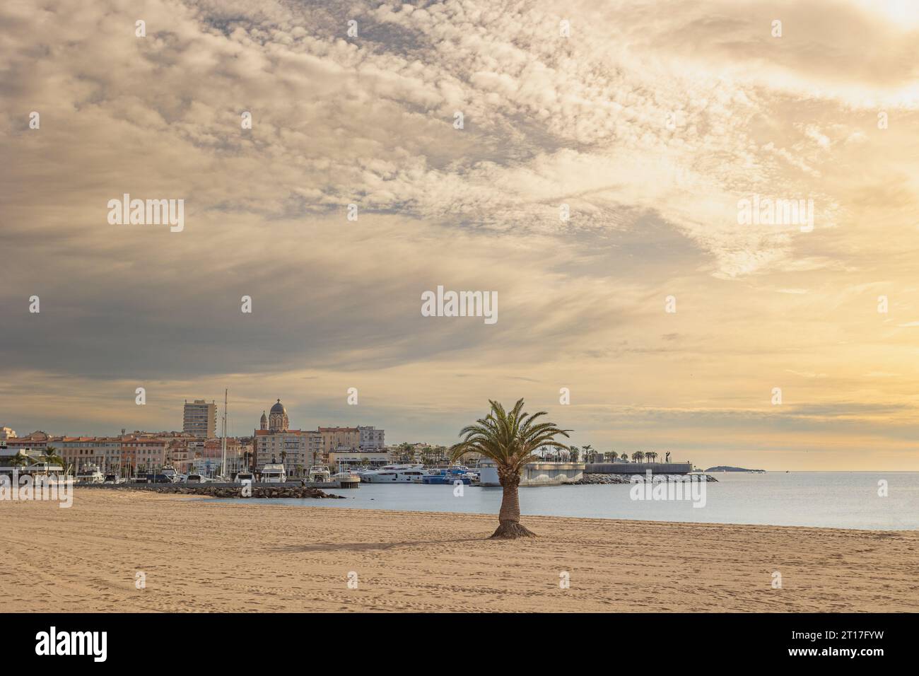 view of Saint Raphael beach in the Var Stock Photo - Alamy