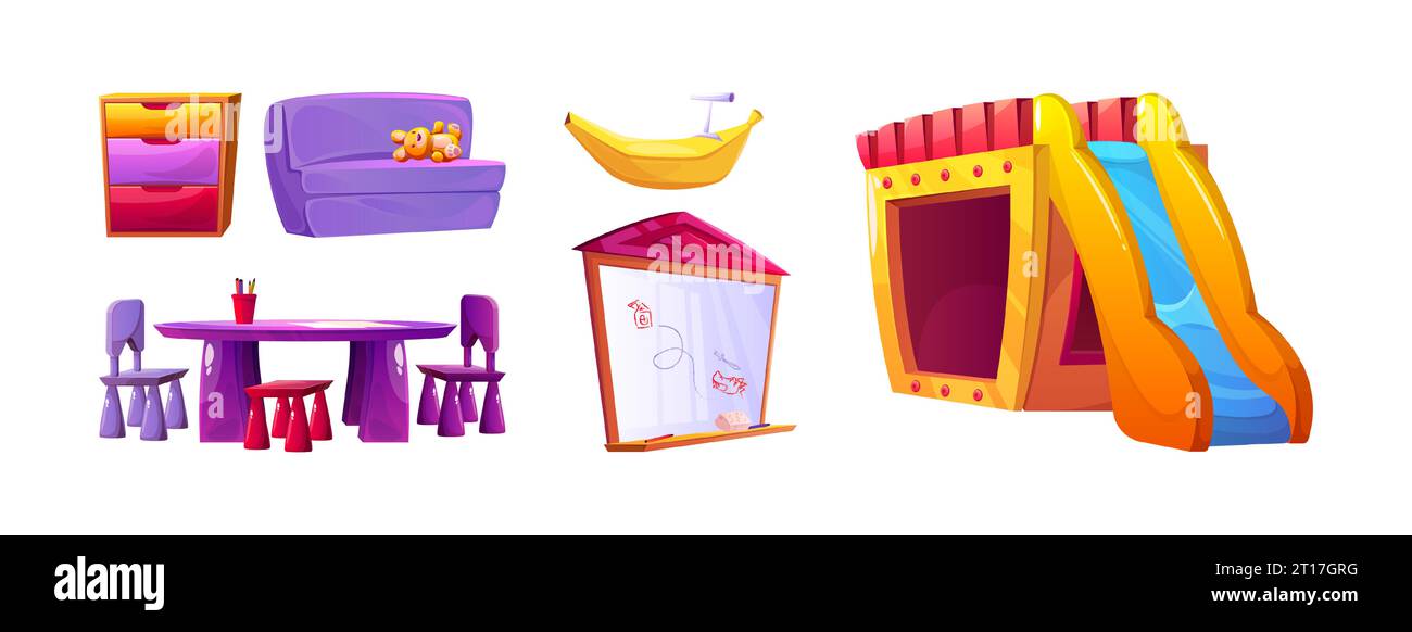 Nursery school play area indoor Stock Vector Images - Alamy