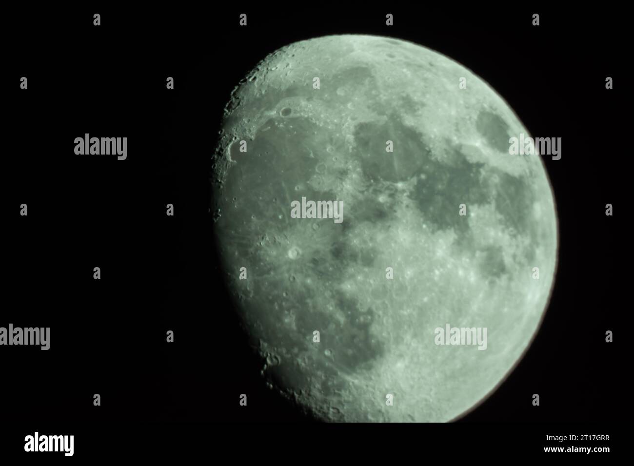 The waxing gibbous moon taken with a Nikon D7200 fitted to a telescope ...