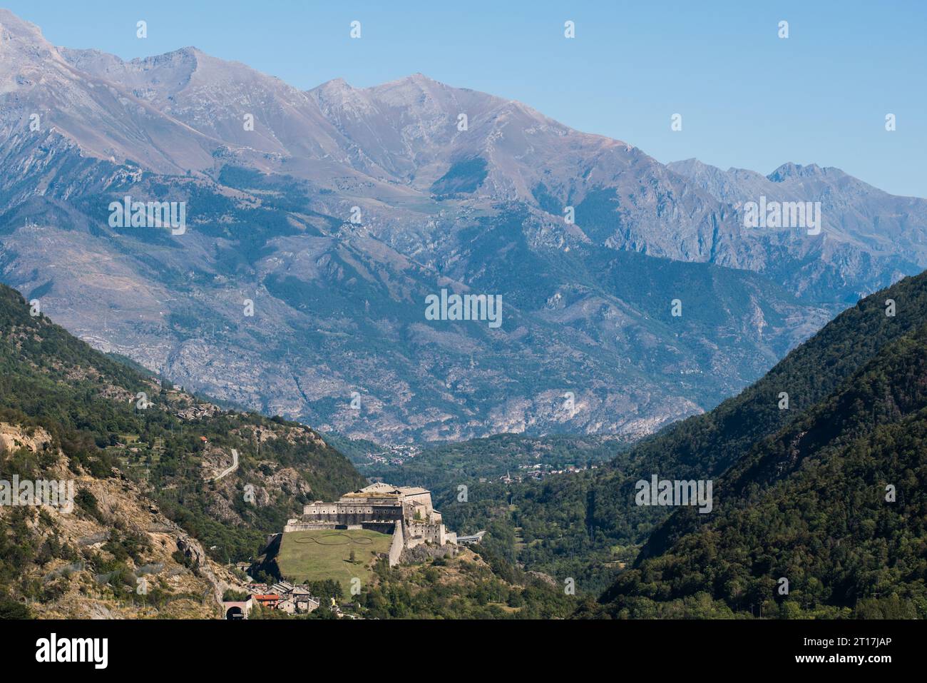 Forte di Exilles, italian alps Stock Photo - Alamy