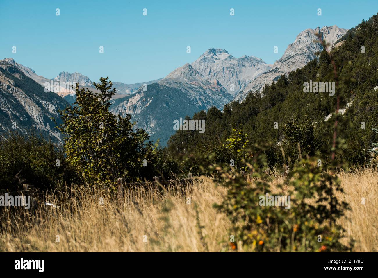 Mont Genevre pass route, italian/french alps Stock Photo - Alamy